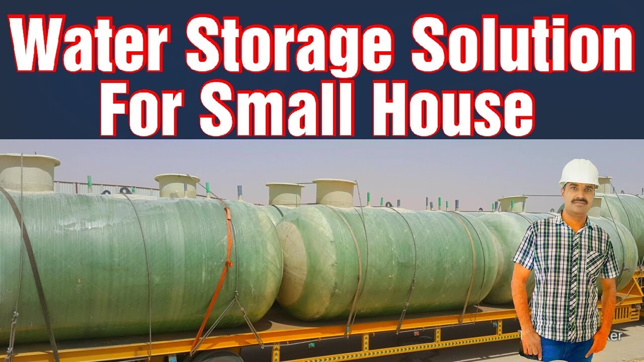 How to Install a Water Tank | How to Store Water in The House | GFRP ...