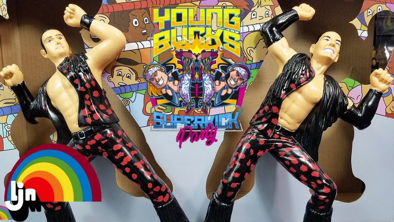 NEW AEW YOUNG BUCKS MATT & NICK JACKSON LJN FIGURE REVIEW - YouTube