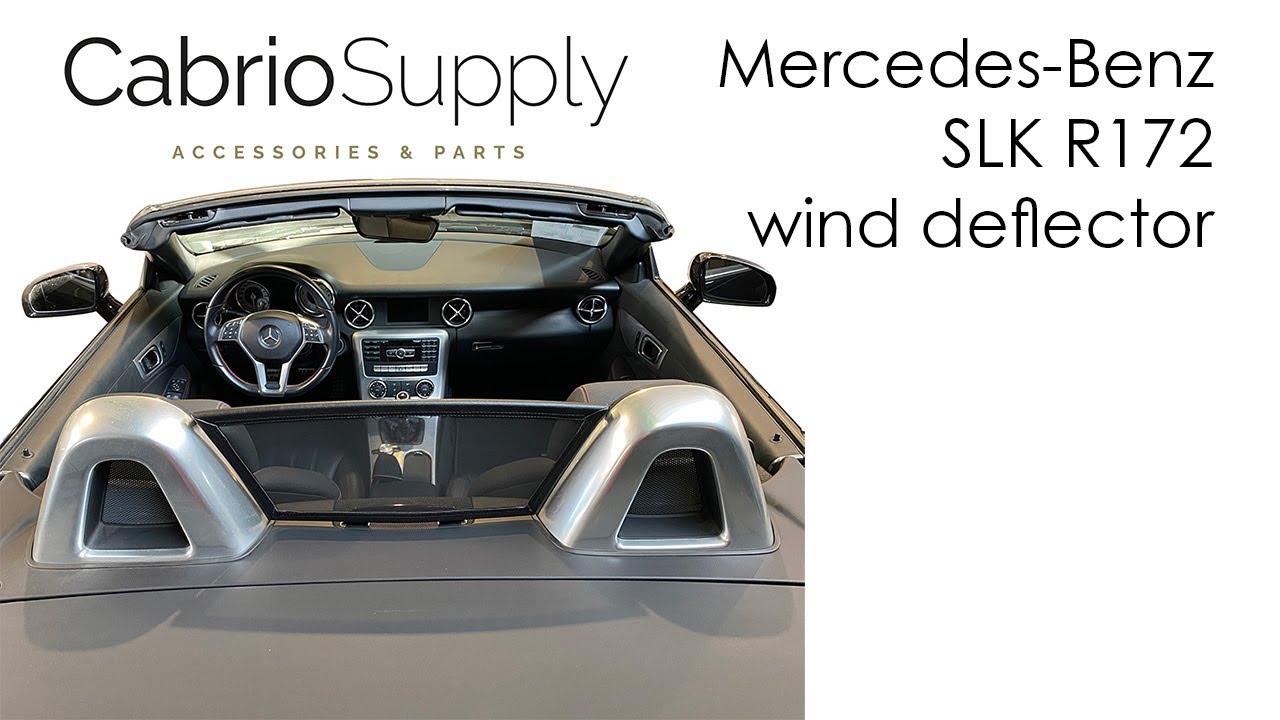 WIND DEFLECTOR MERCEDES-BENZ SLK R172 (2011-2020) - INSTALLATION - YouTube