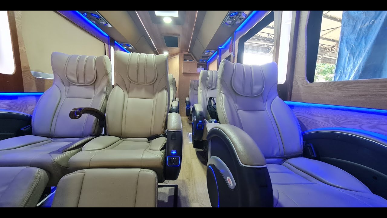 Cakep! Luxury Medium Bus 10 Seat Mewah & Nyaman! - YouTube