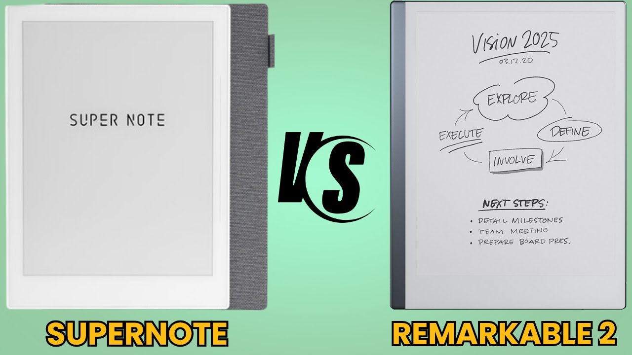 Supernote vs reMarkable 2: Which E Ink Tablet is Better - YouTube