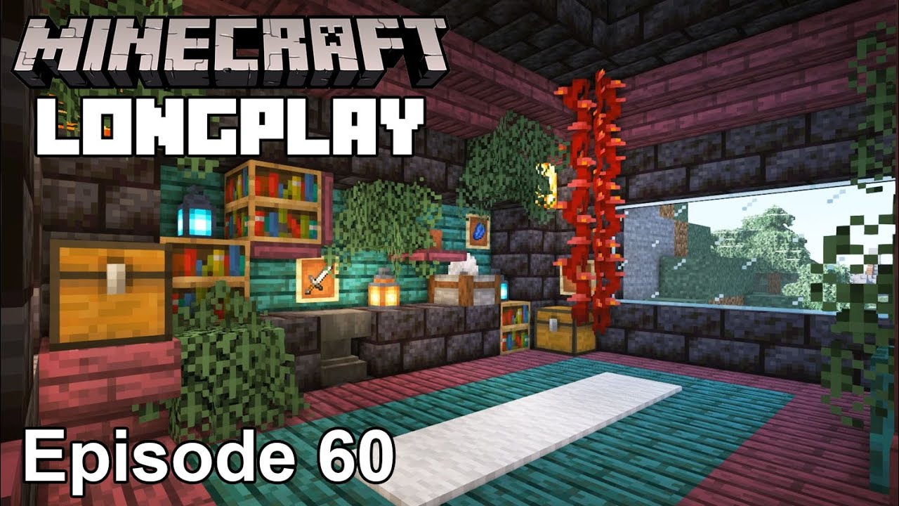 Minecraft Longplay Episode 60 - Decorating the Nether Base Interior (No Commentary) - YouTube