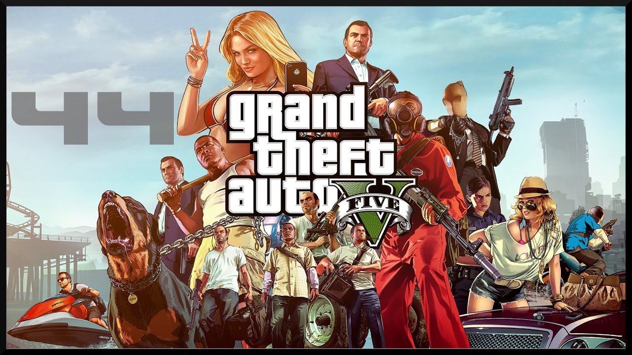 Zagrajmy w: "Grand Theft Auto: V" #44 - Spadajacy samolot! - (XBOX 360 ...