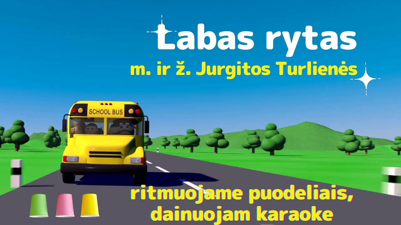 Labas rytas - ritmuojame puodeliais, dainuojame karaoke - YouTube