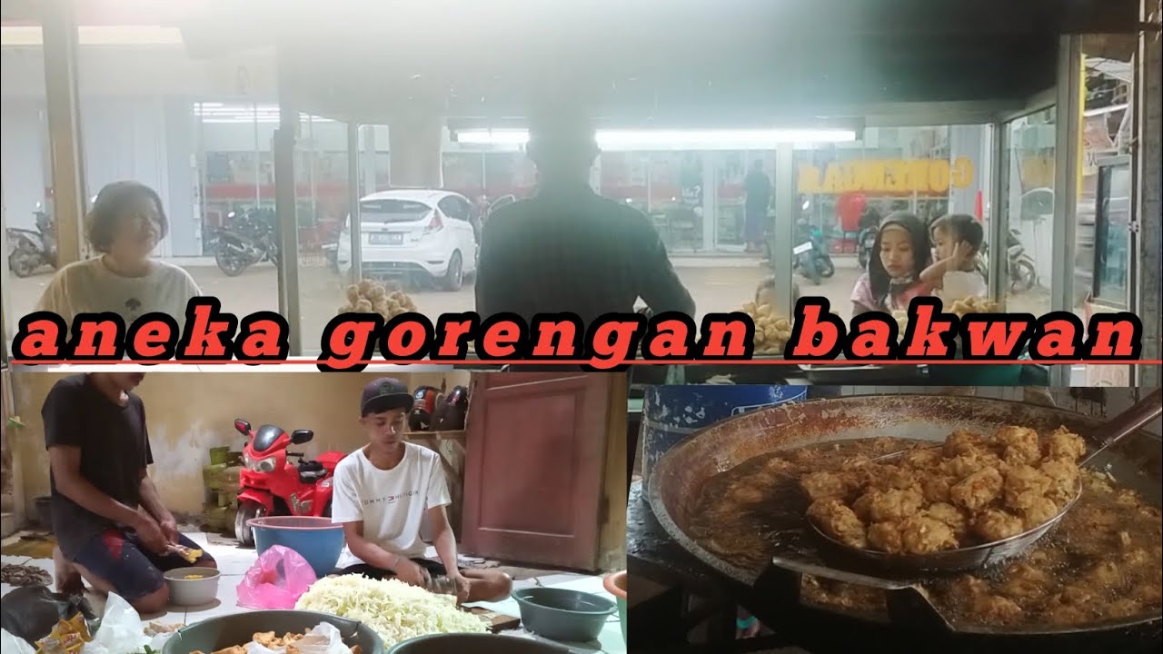 pembuatan gorengan bakwan bulat seribuan lengkap @rizkione # ...