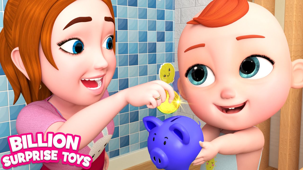Baby Zay and Johnny learns about saving! Kids learning good money ...