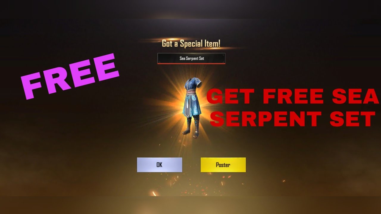 How to Get Sea Serpent Set In PUBG MOBILE | GET FREE SEA SERPENT SET IN ...