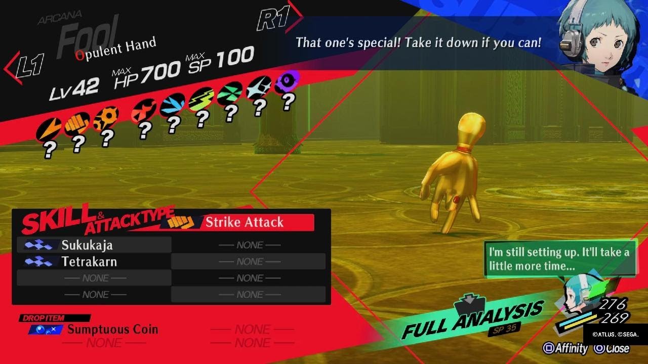 Persona 3 Reload opulent hand walkthrough - YouTube