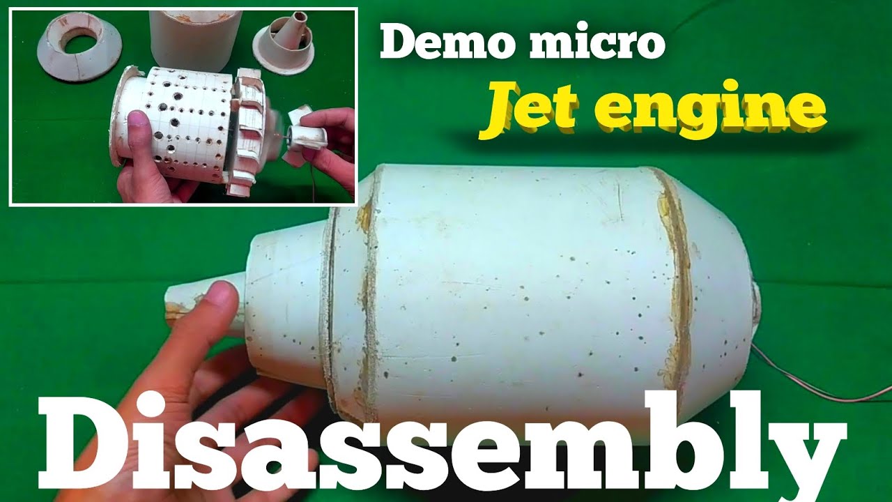 Micro jet engine disassembly । PVC ।Demo । - YouTube