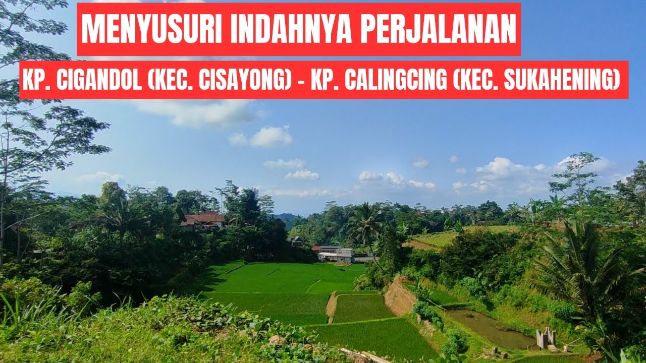 Menikmati Indahnya Perjalanan Menuju Area Pesawahan Sukahening - YouTube