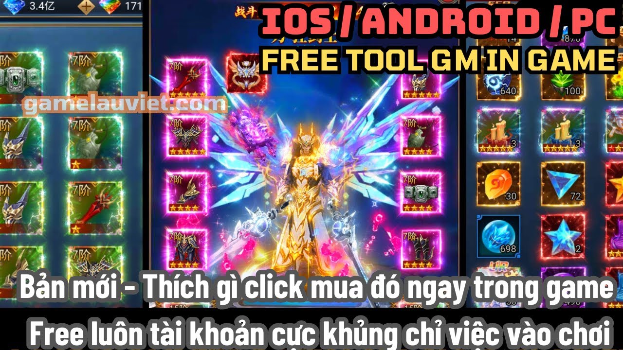 MU lậu 2024 free tool GM in game FULL IOS Android PC - YouTube