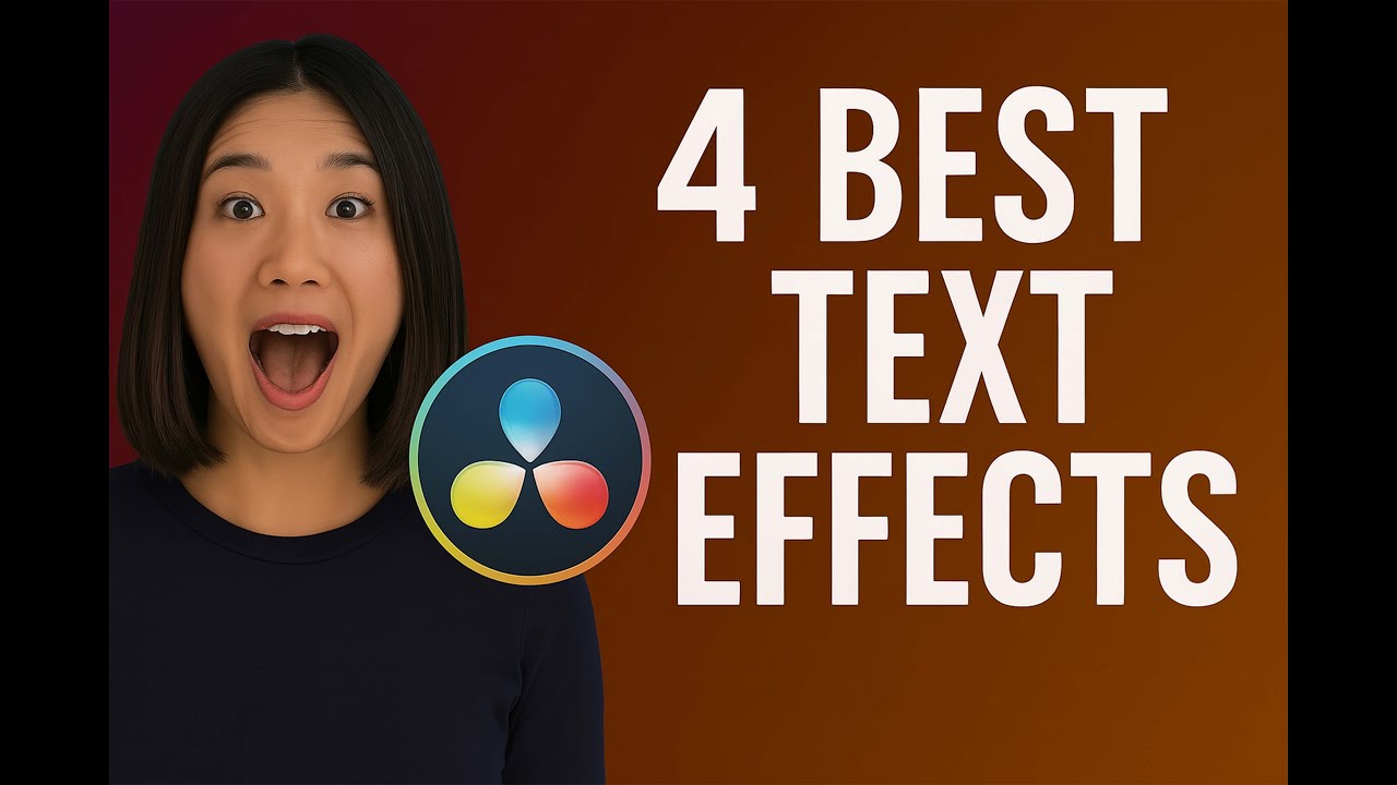 4 Text Effects in DaVinci Resolve That Will BLOW Your Mind! - YouTube
