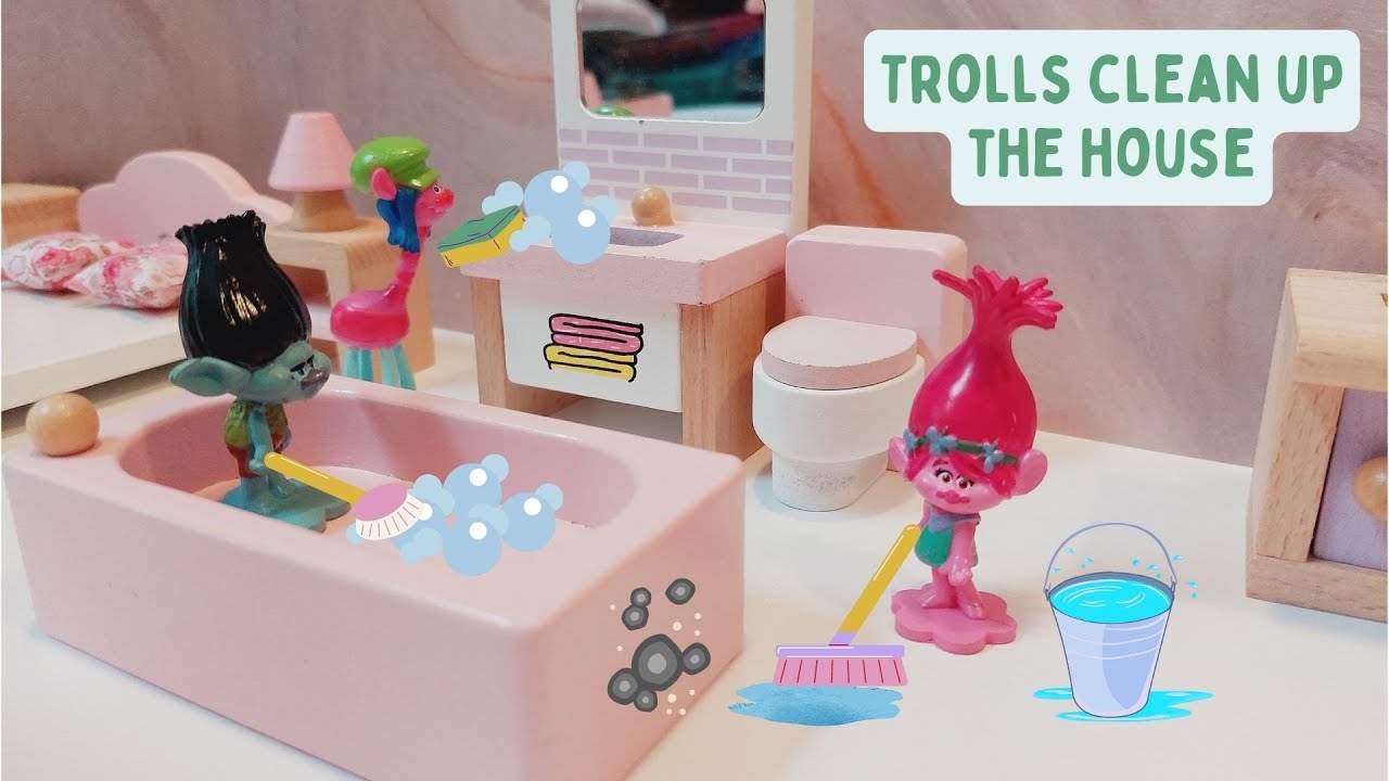 Trolls - Poppy & Branch Clean Up Cooper's House - YouTube
