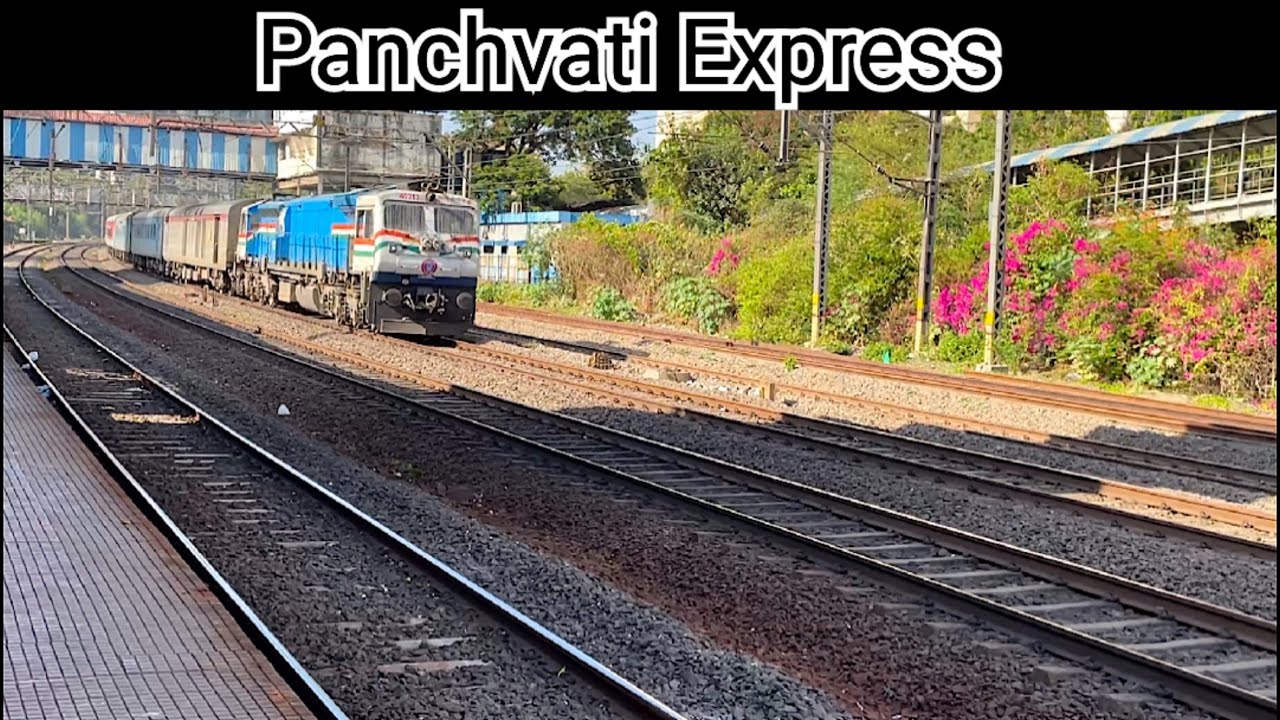 High Speed Panchvati Express Passing From Kanjurmarg Station - Mumbai ...