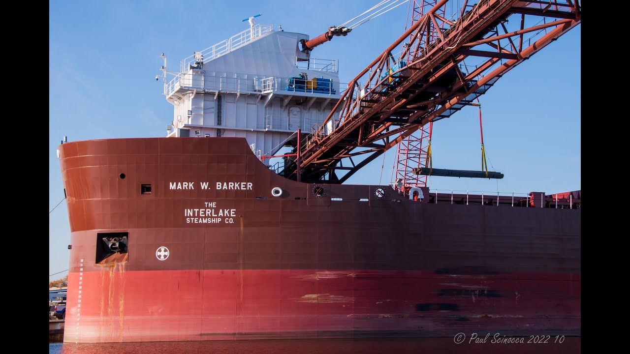 Unloading Steel! the Mark W Barker Discharging Steel at Fraser Shipyard ...