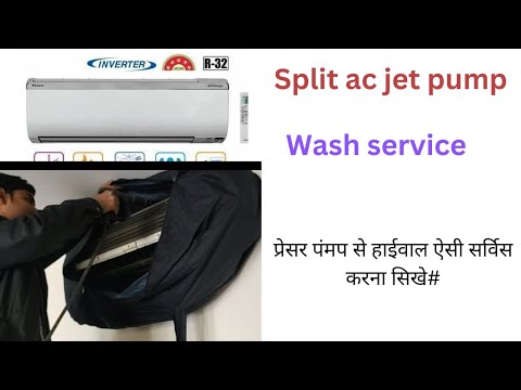 #split ac wallmount indoor unit jetpump service ,#ac pump wash service ...