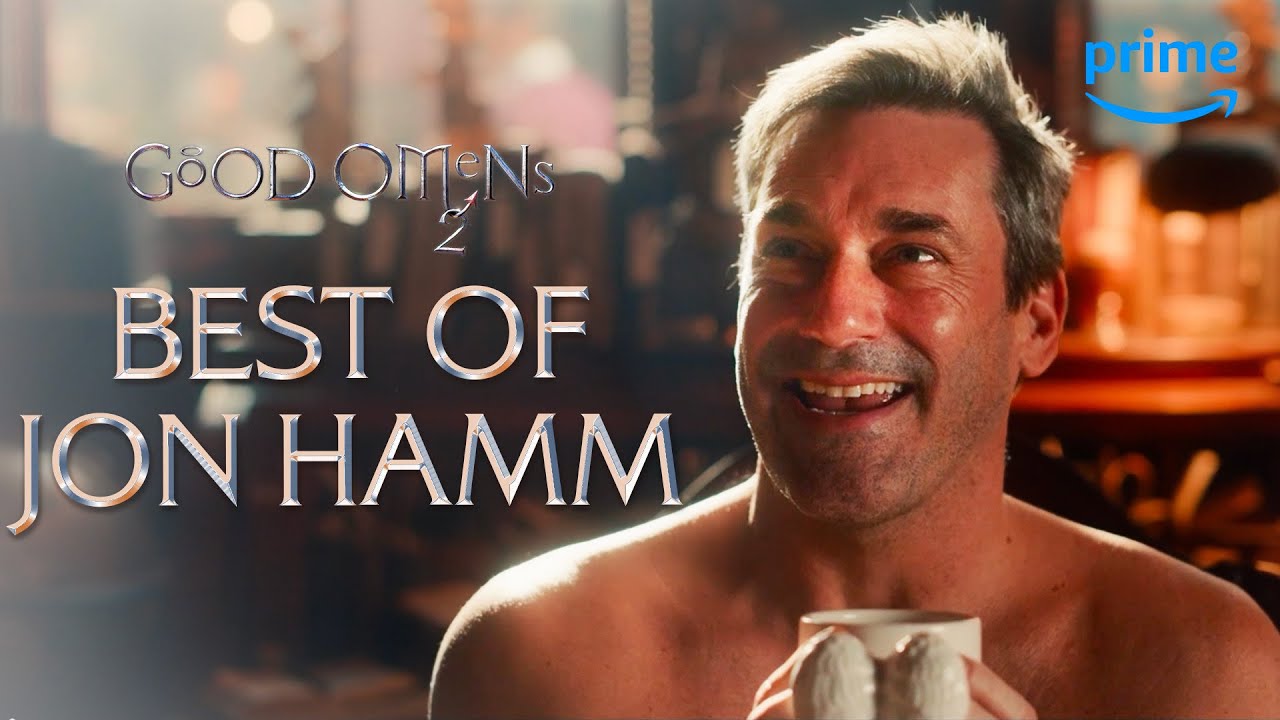 Funniest Jon Hamm Moments Season 2 | Good Omens | Prime Video - YouTube