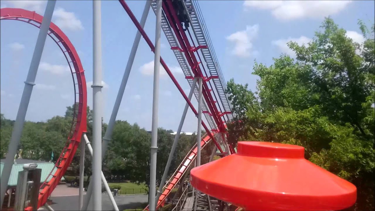 Carowinds: Carolina Goldrusher on Ride Front Row POV / July 12, 2014 ...