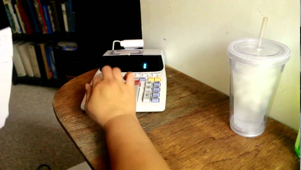 ten key super fast human adding machine - YouTube