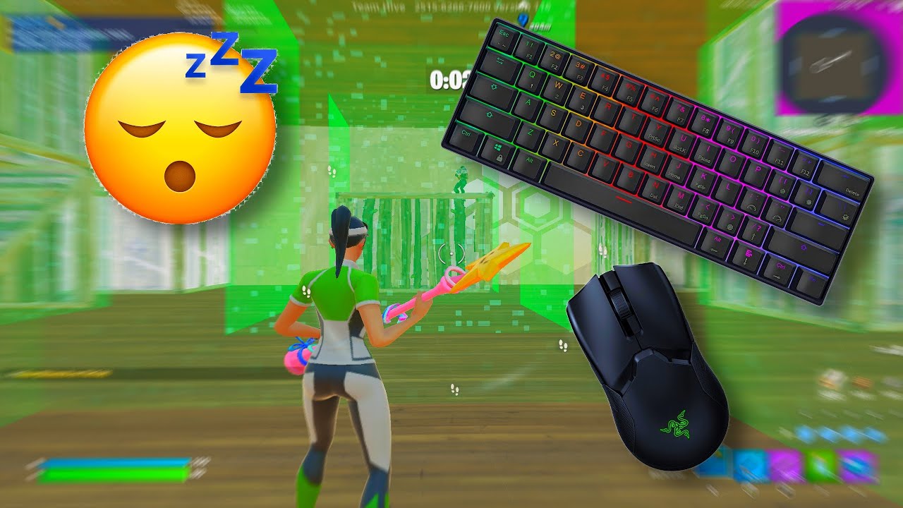 RK61 60% Mechanical Keyboard ASMR🤩Satisfying Fortnite Brown Switch ...