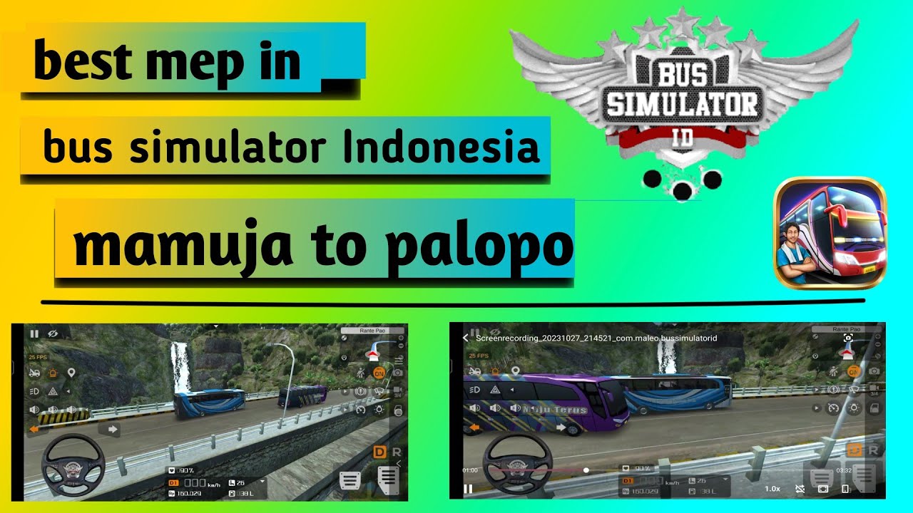 best mep in bus simulator Indonesia game new update mamuja to palopo ...