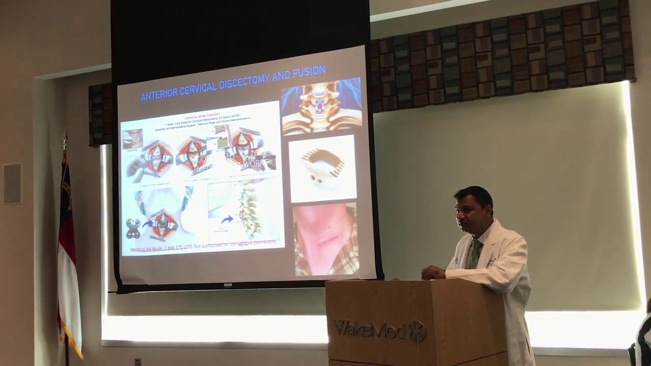 Dr. Sameer Mathur discuss benefits of cervical disc replacement versus ...