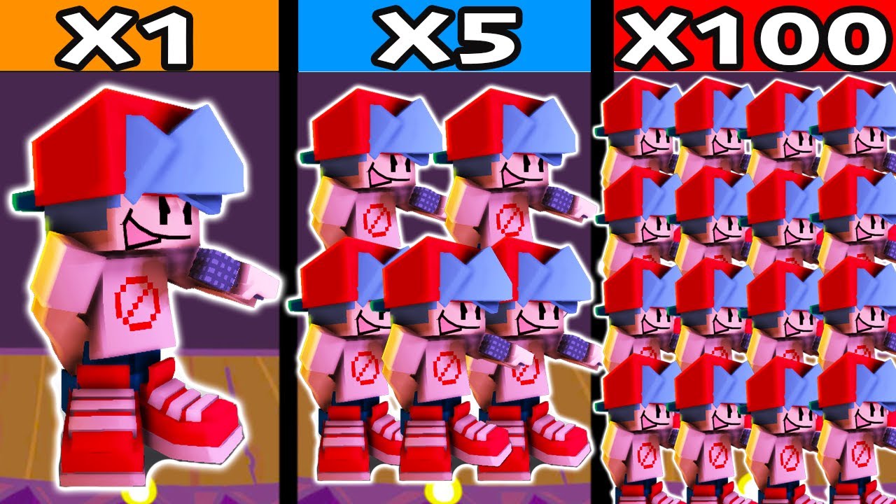 33 FNF Minecraft Boyfriend X100 Character Test Gameplay vs Playground ...