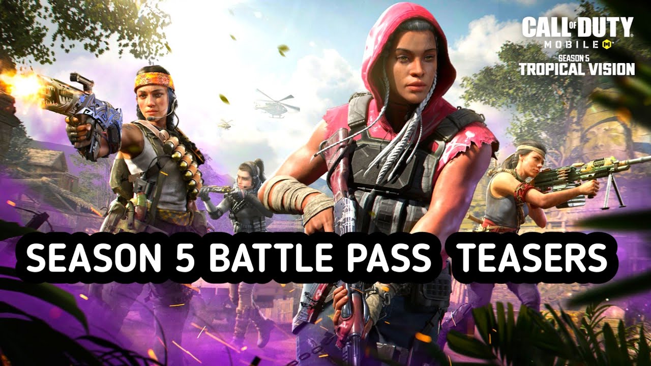 🤯SEASON 5 ALL BATTLE PASS WEAPONS & ALL CHARACTERS CODM 2022 | SEASON 5 ...