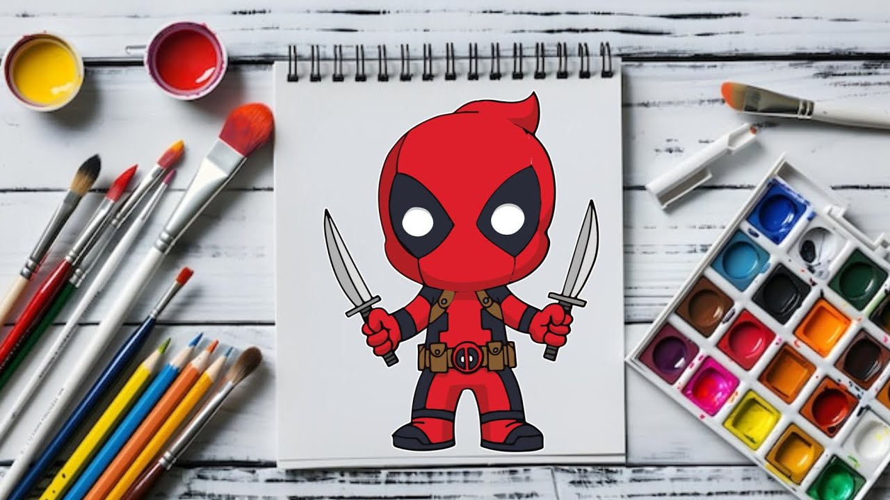 ¡Aprende a Dibujar a DEADPOOL FÁCIL y RÁPIDO! ️🔥 - YouTube