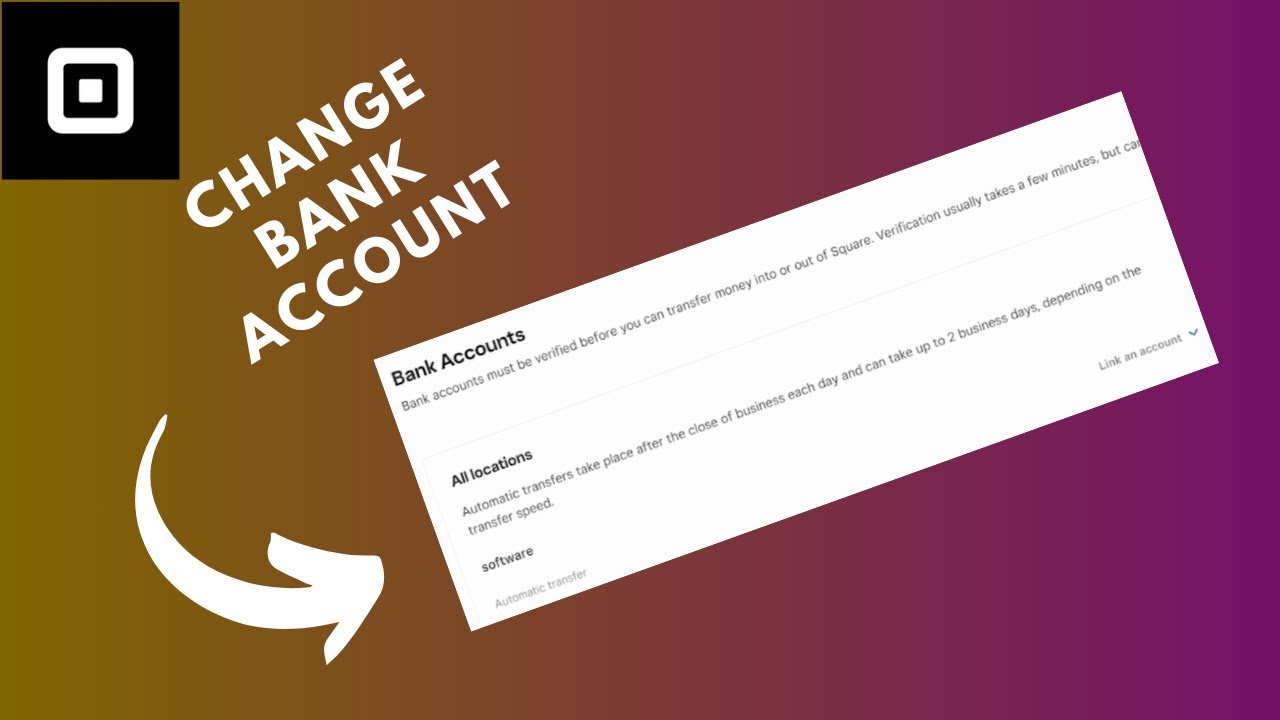 how to change bank account on square - YouTube