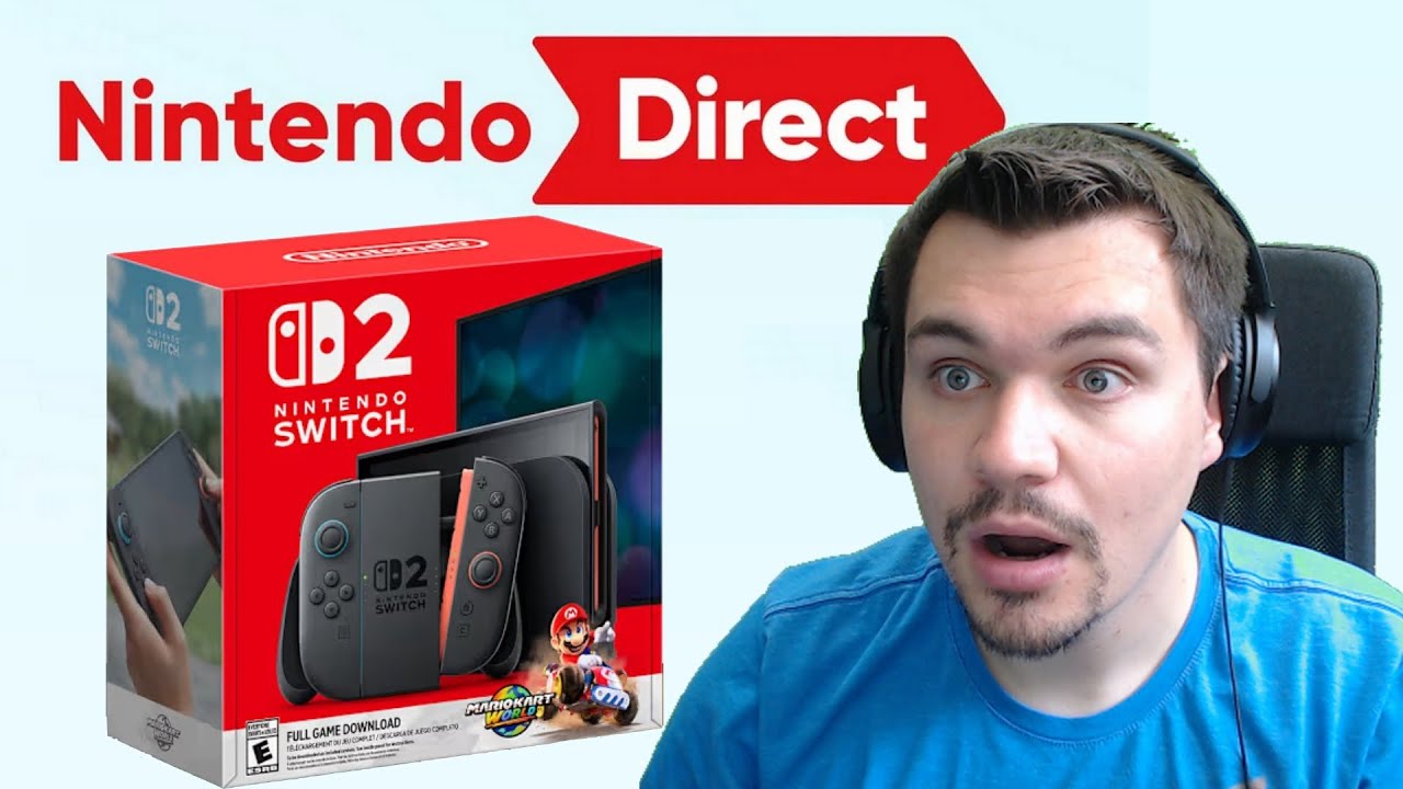 REACTING to the Nintendo Switch 2 DIRECT - YouTube