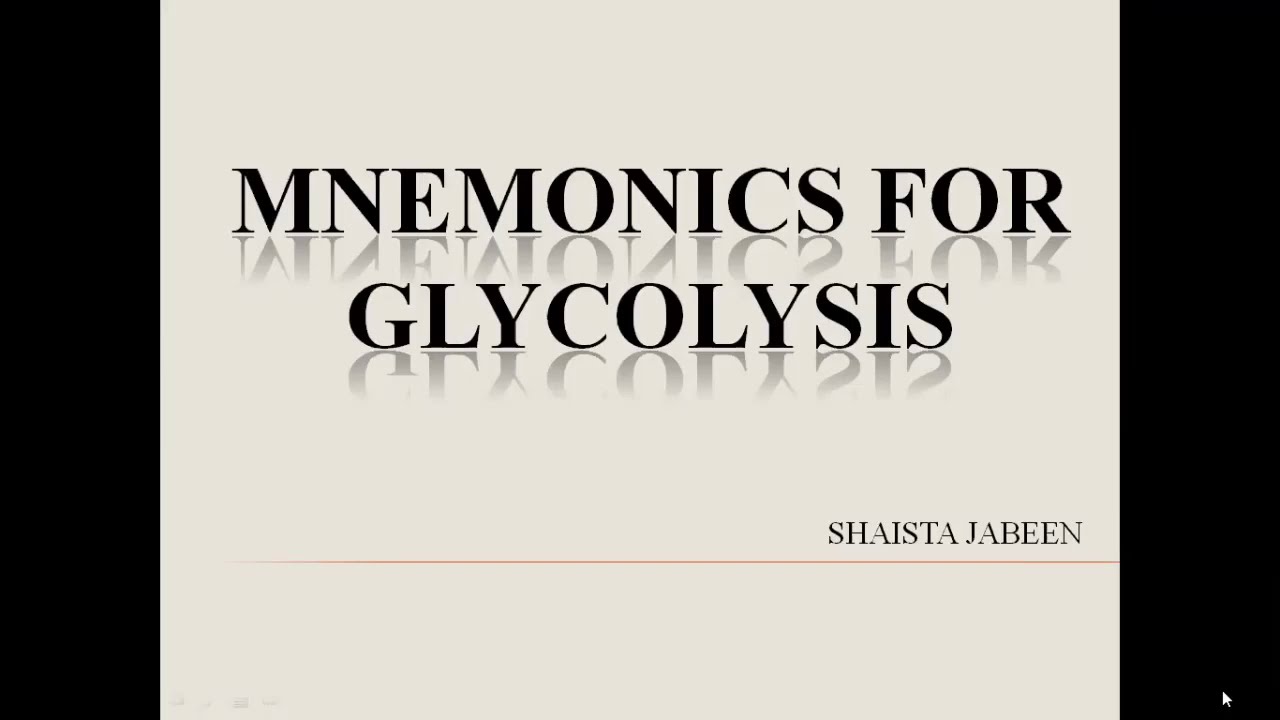 Mnemonics for GLYCOLYSIS | Metabolism of Carbohydrates | Medical ...