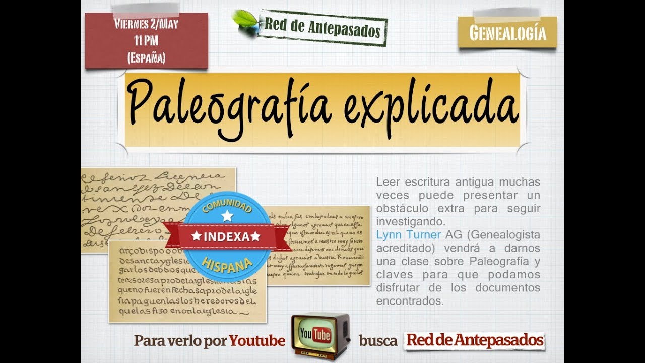Videoclase de Paleografía -Leer escritura antigua- - YouTube