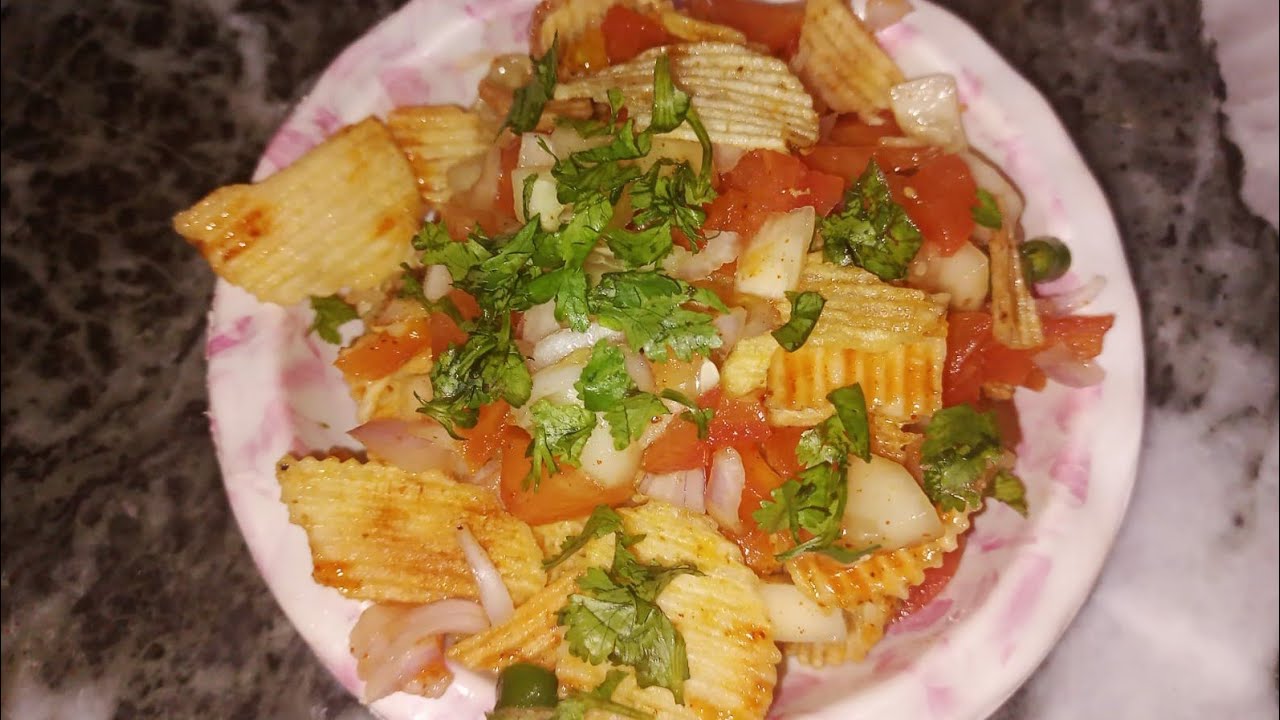 Unique Chat Recipe // Quick Snack Recipe // Spicy Chat Recipe // Lays ...