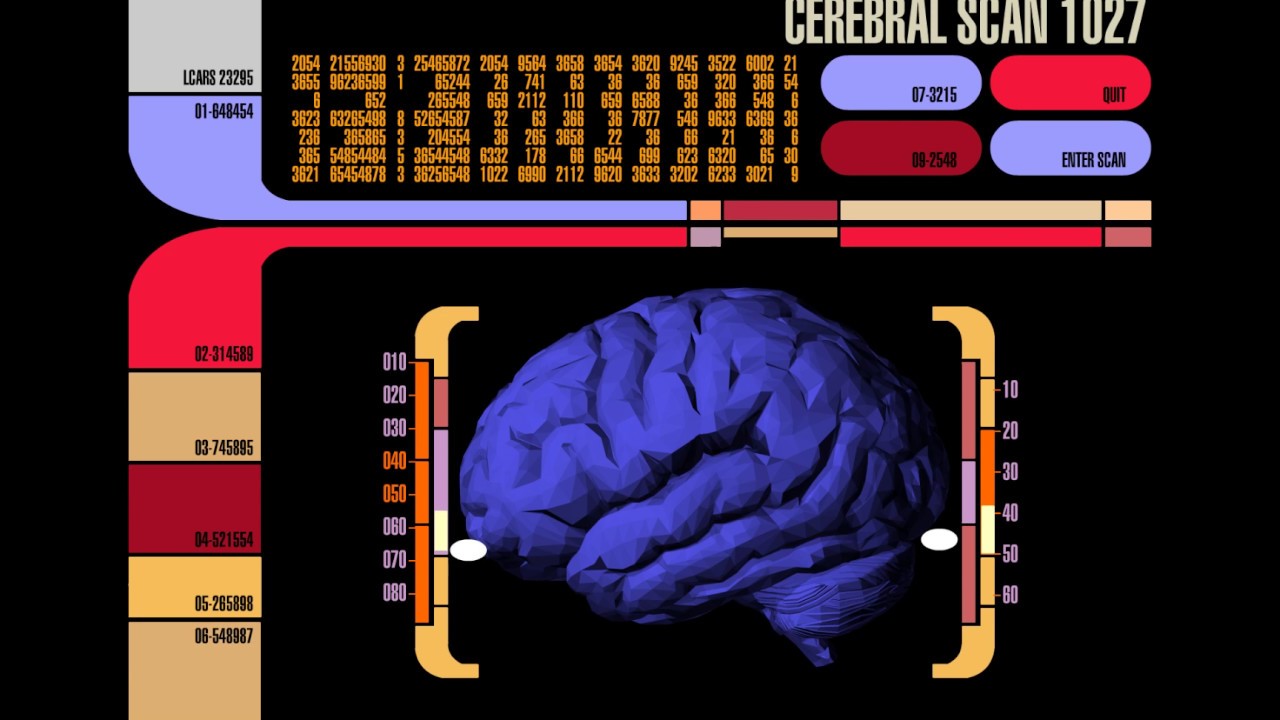 Star Trek LCARS - Cerebral Scan 1027 - YouTube