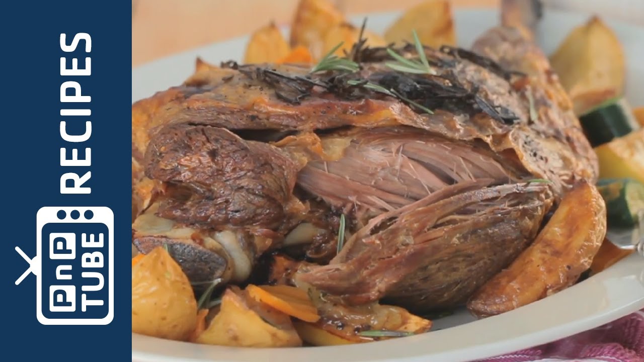 How to make Greek leg of lamb - YouTube