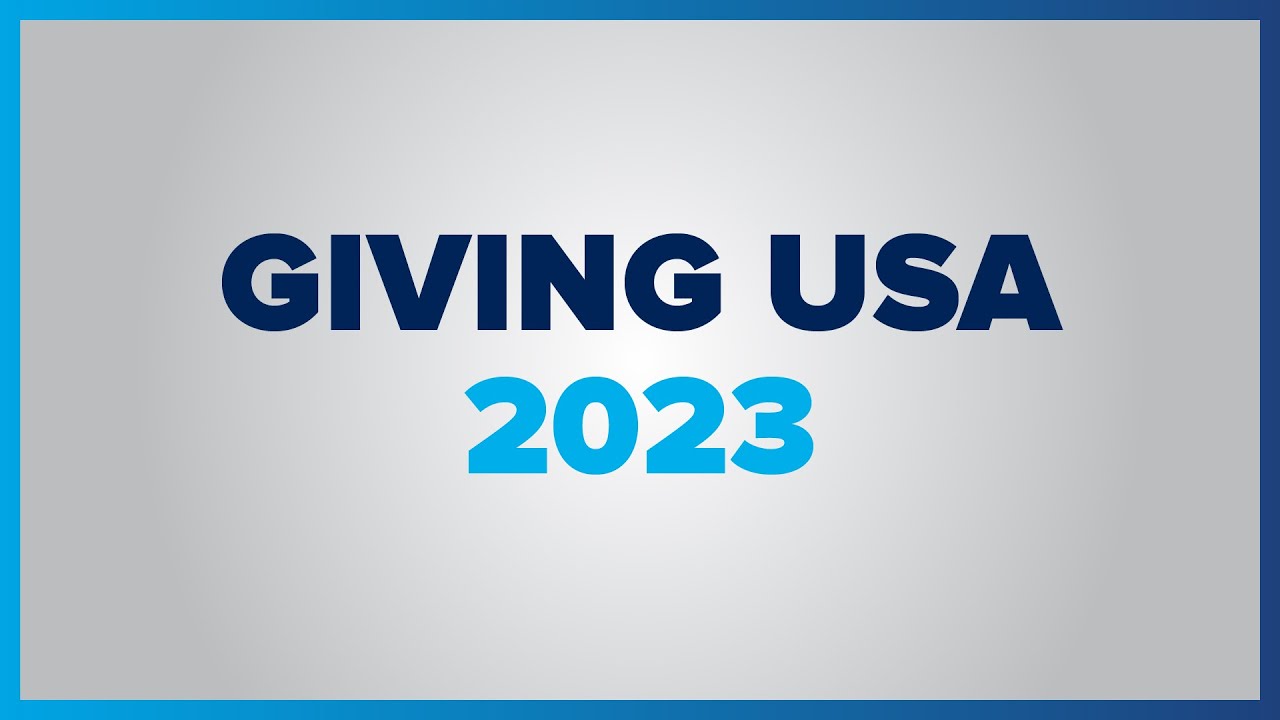 Giving USA 2023 - YouTube