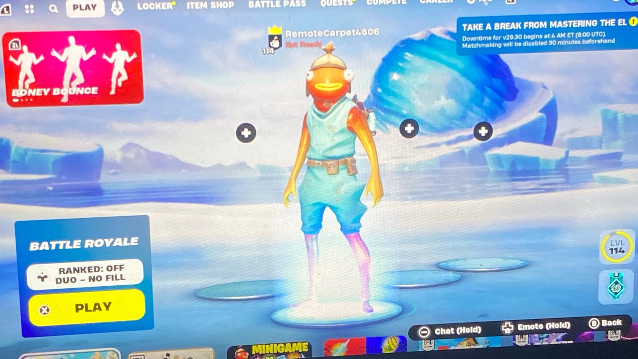 Playing fortnight on Nintendo - YouTube