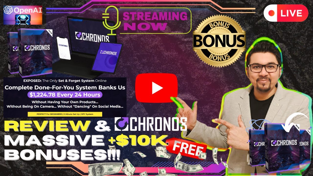 Chronos Review⚡📲💻[LIVE] Set & Forget Complete Done-For-You System💻📲⚡FREE Bonuses💲💰💸 - YouTube