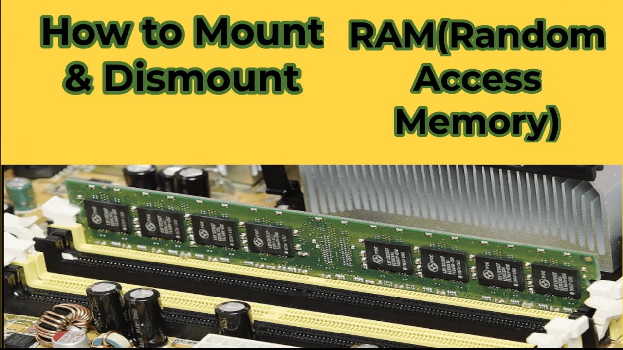 RAM Memory Random Access Memory I How to: Remove/install RAM I IT PC I ...