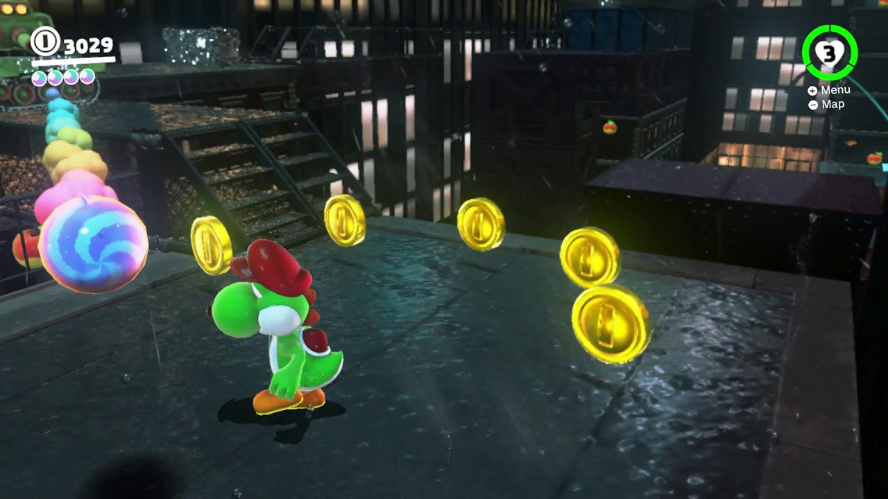 Super Mario Odyssey - Dark Side Moon #9 & 10: Yoshi Under Siege | Fruit ...