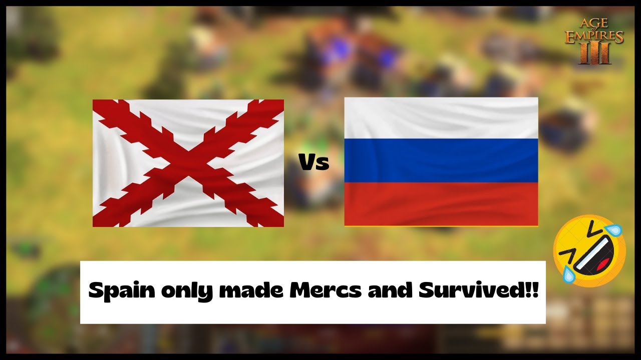 Age of Empires 3- Spain Vs Russia | Spain Mercenary Build - YouTube