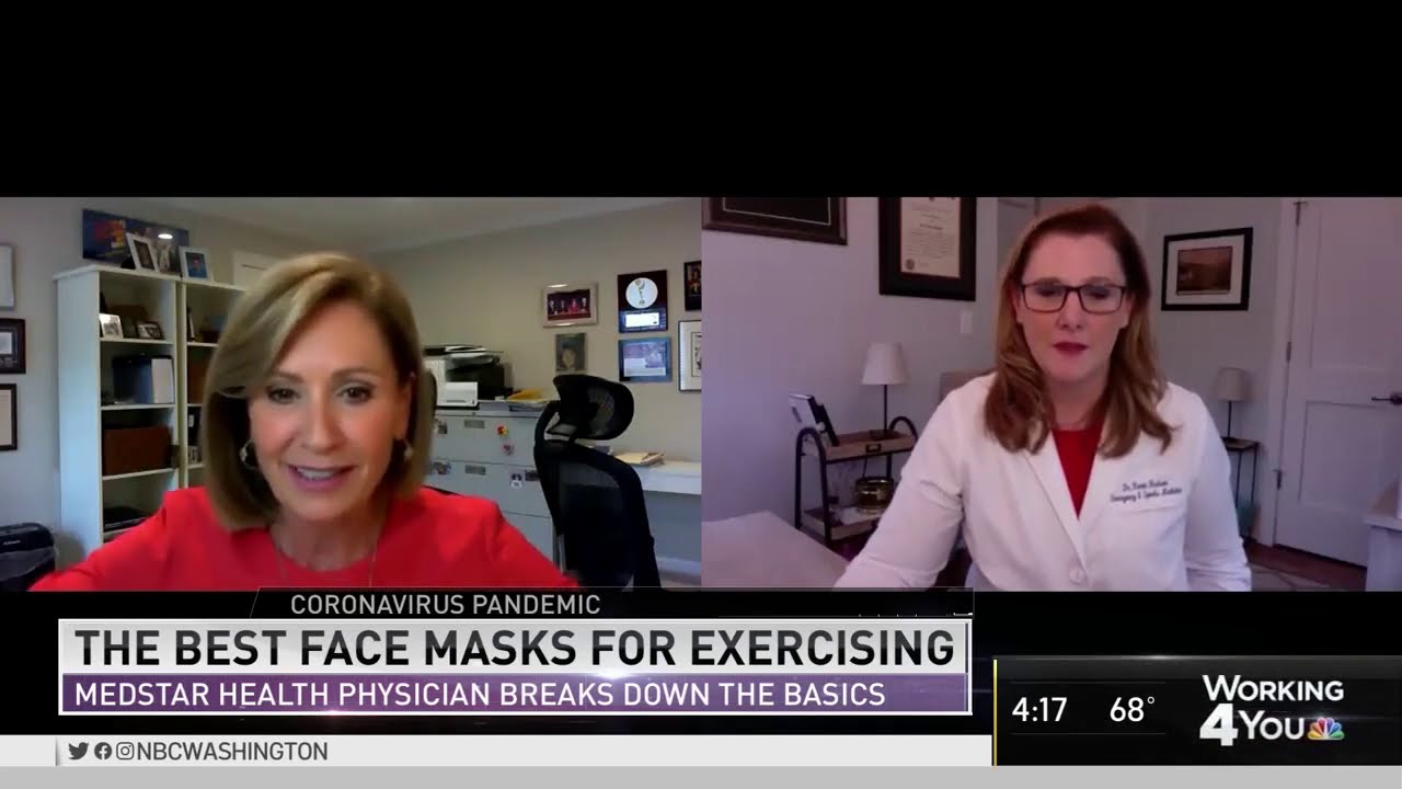 Dr. Kori Hudson discusses which masks are best to wear during exercise ...