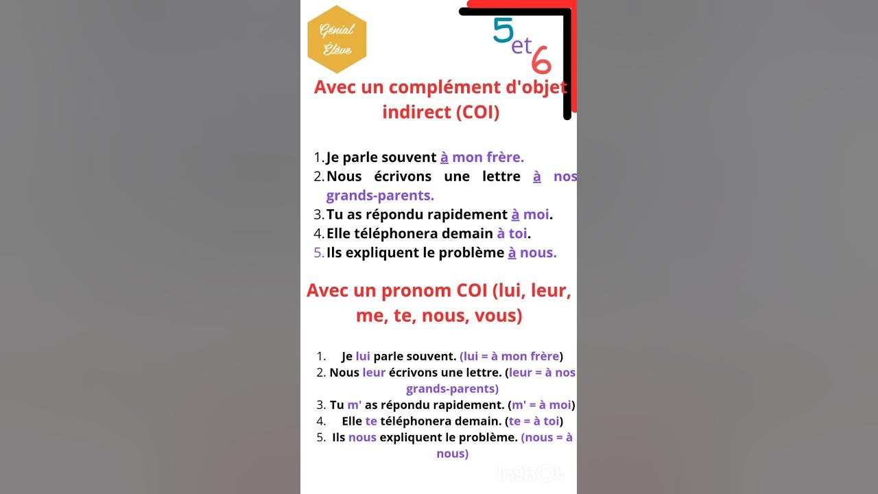 #le_COD #le_coi #lepronom_complement_objet_direct#lepronom_complement_objet_indirect - YouTube