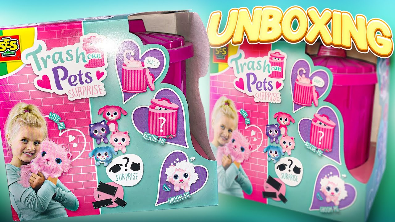 Trash can Pets Surprise Unboxing! | Can you guess what's inside ...