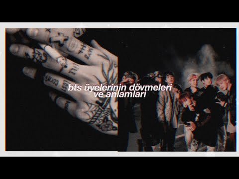 bts üyelerinin dövmeleri ve dövmelerin anlamları | GIYOONSTHETIC