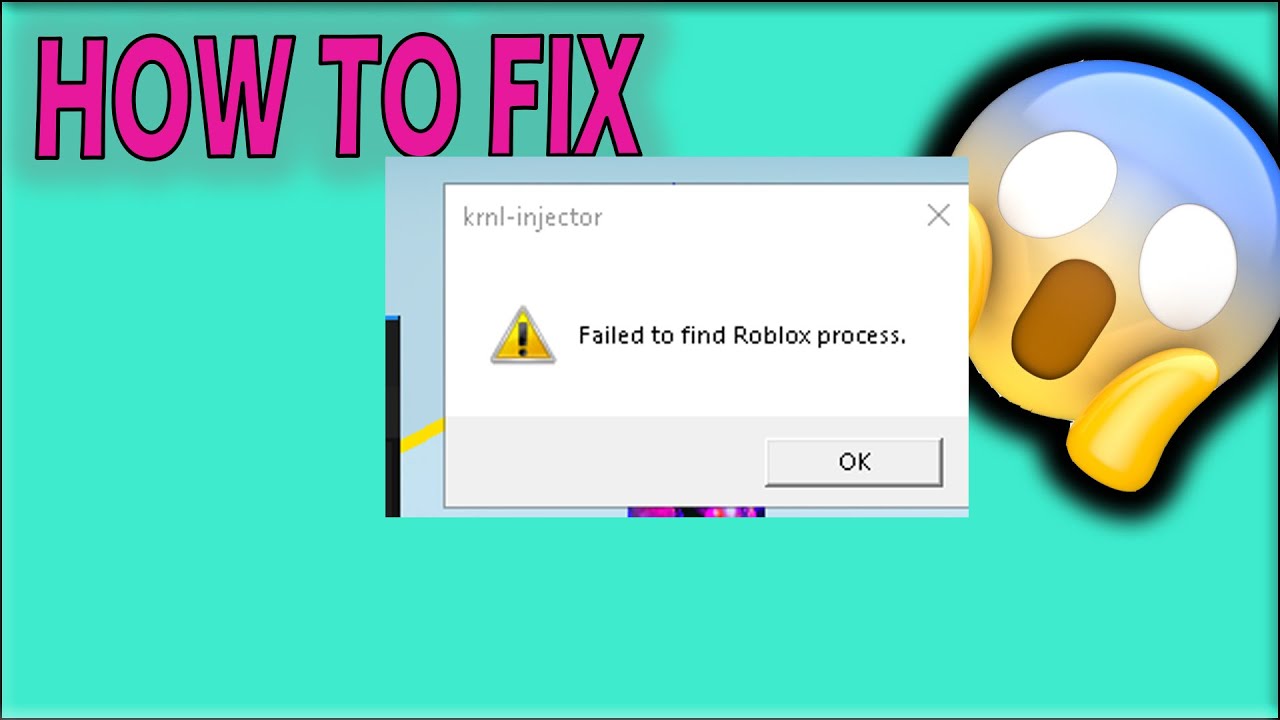 How To Fix Krnl Error Failed To Find Roblox Process YouTube