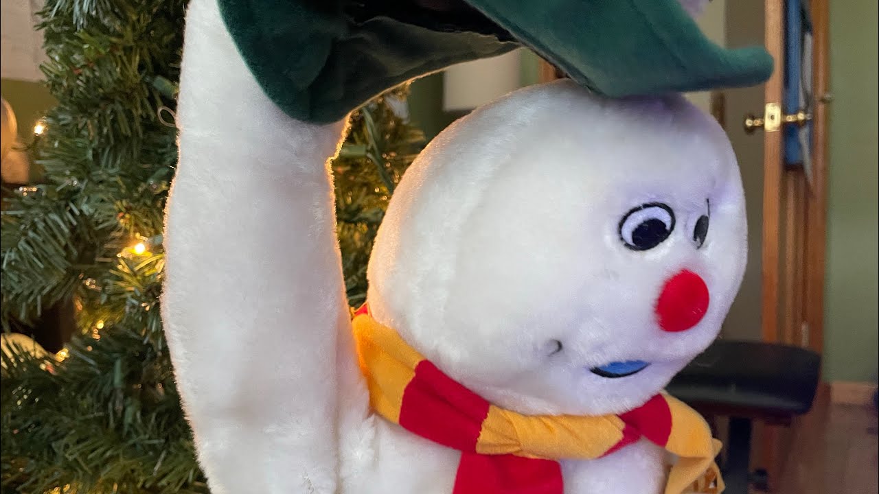 2004 Gemmy Snowflake Spinning Frosty The Snowman - YouTube