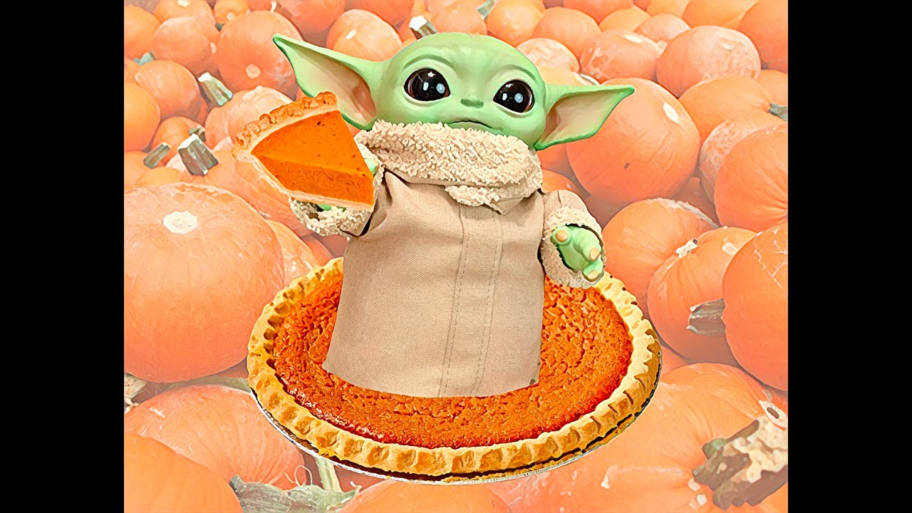 Baby Yoda: Pumpkin Pie 🎃🥧 (grogu) - YouTube