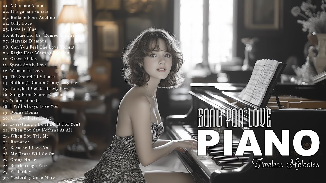 ROMANTIC PIANO: The Best Love Songs Playlist - 100 Most Beautiful ...